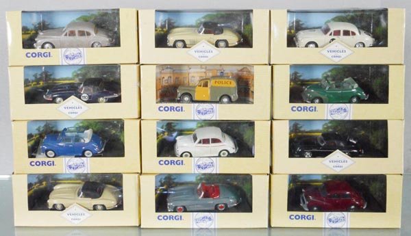 12 Corgi Classic Vehicles