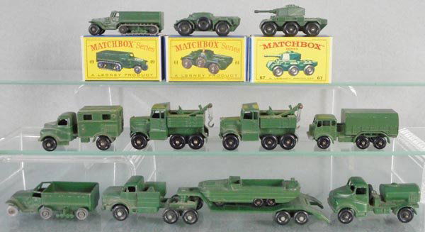 11 MATCHBOX MILITARY VEHICLES