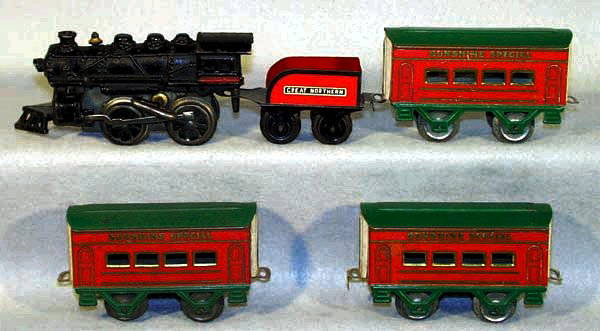 Hafner Sunshine Special Train Set, 110 Loco, Clock