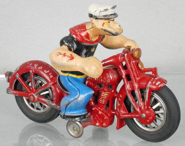 Hubley Popeye Motorcycle