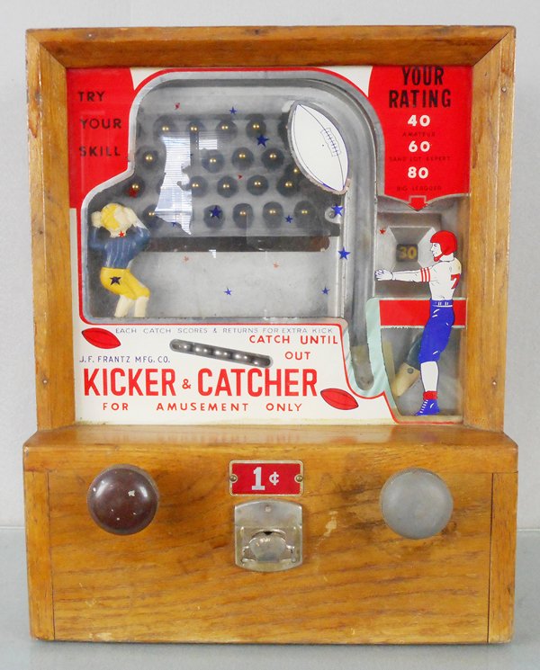 J.F. FRANTZ MFG KICKER & CATCHER AMUSEMENT GAME