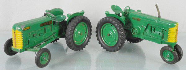 2 Slik Toy Oliver Tractors