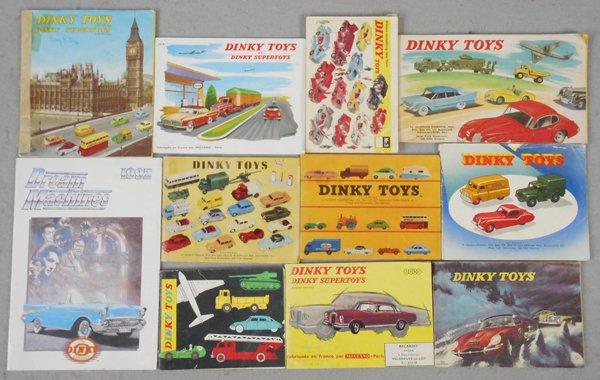 11 Dinky Catalogs