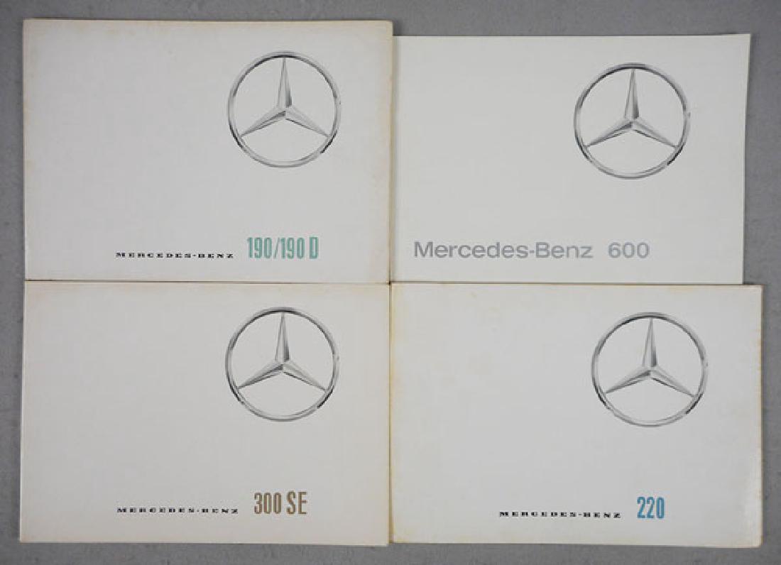4 Mercedes Benz Car Brochures
