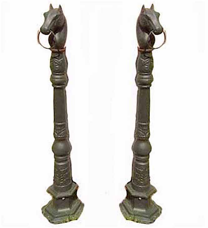 Iron Horse Head Hitching Posts