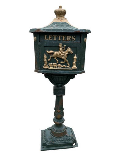 Vintage Cast Iron Mailbox
