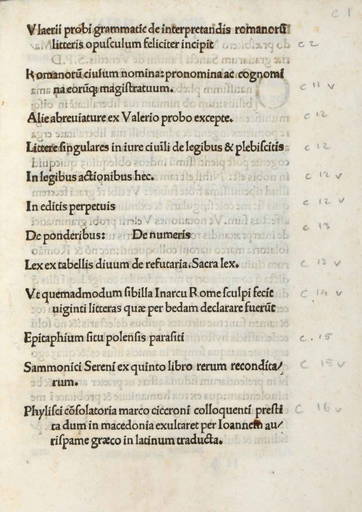 Probus Marcus Valerius, 1509