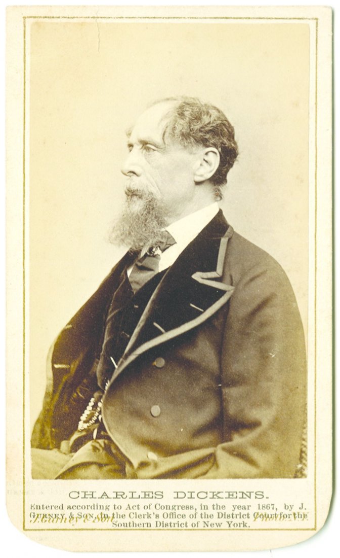 Dickens, Charles Up An Unsigned Carte-de-visite By - Jun 05, 2014 ...