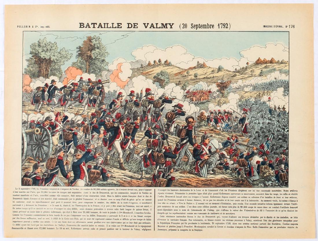 Advertising Poster Epinal Print Battle of Valmy 20