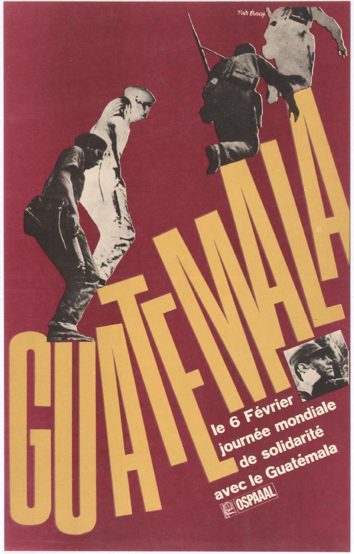 Cuba Propaganda Poster Ospaaal Guatemala Tony Evora