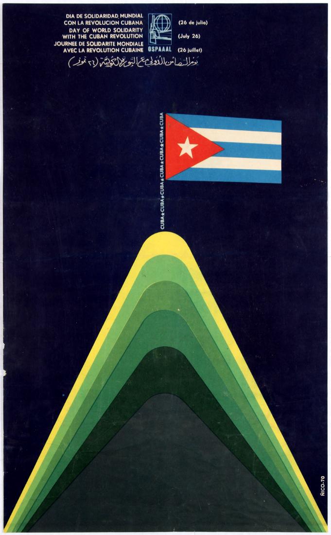Cuba Propaganda Poster OSPAAAL Cuban Revolution Nico