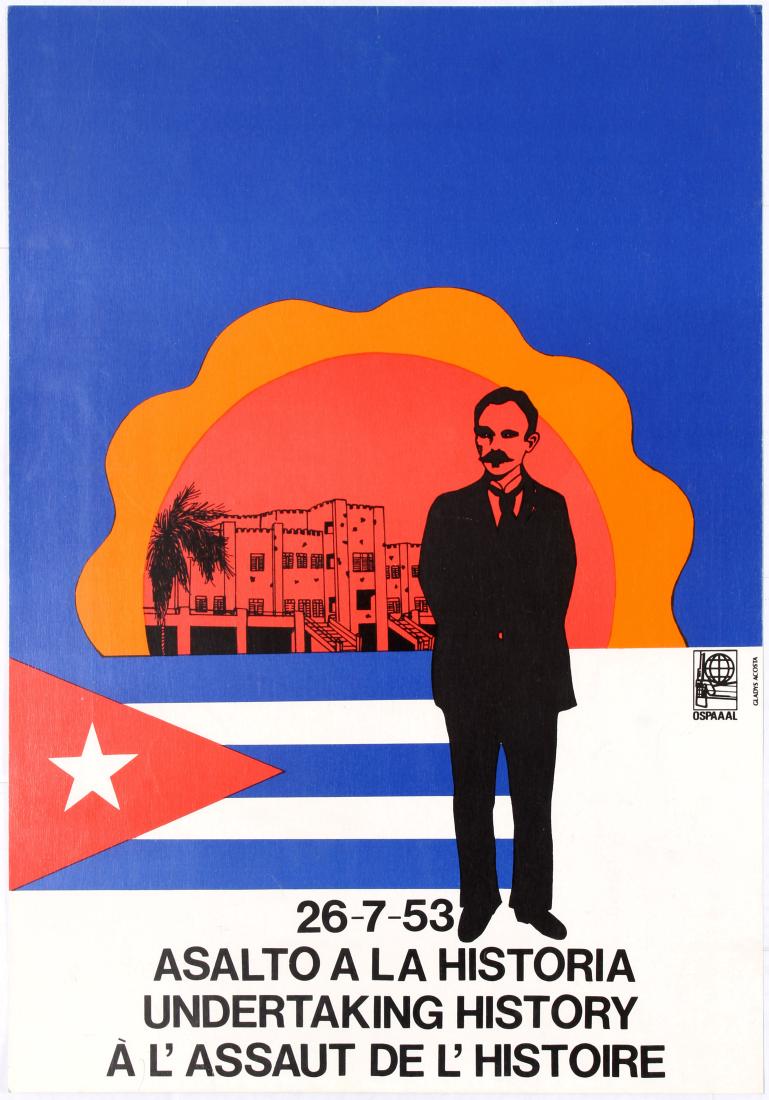 Cuba Propaganda Poster OSPAAAL Moncada Acosta