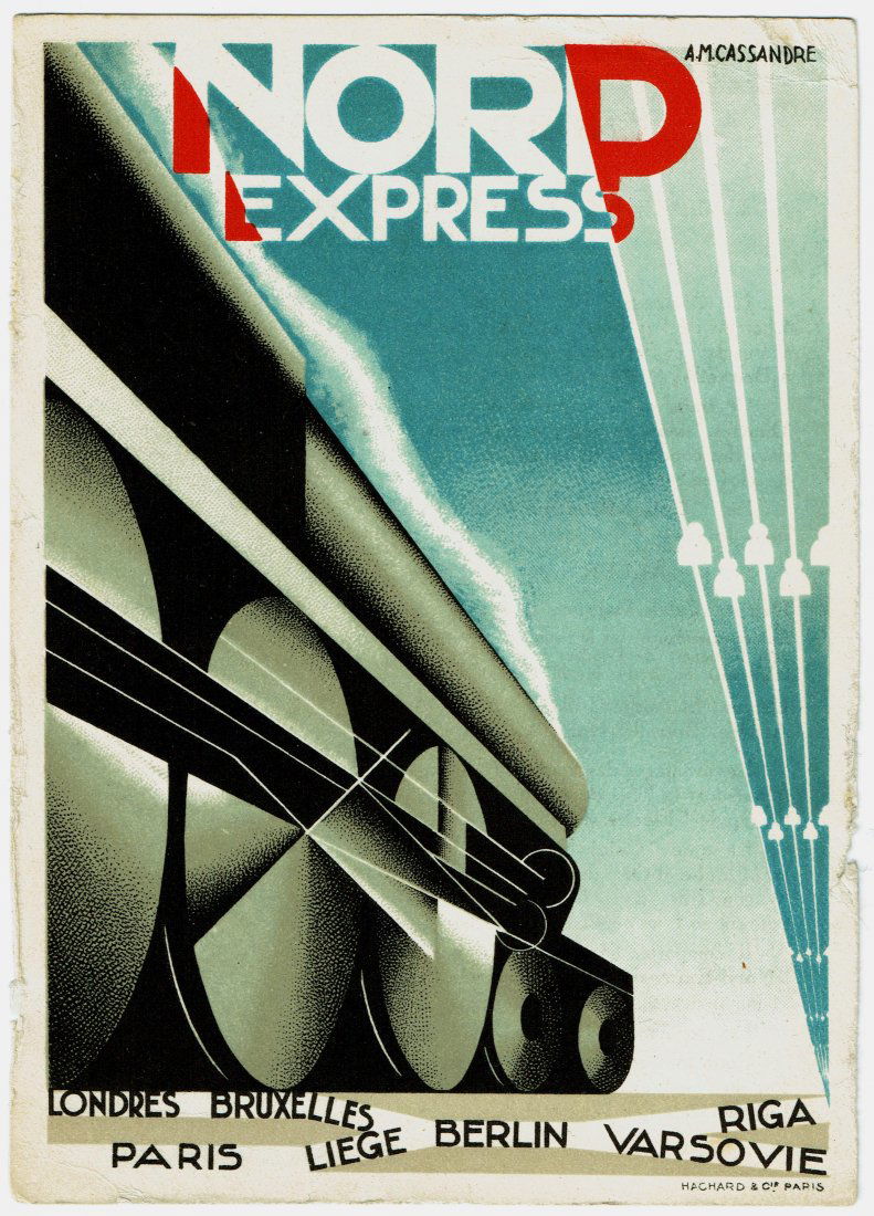 Nord Express Cassandre Art Deco Poster Card - Sep 30, 2017 | AntikBar ...