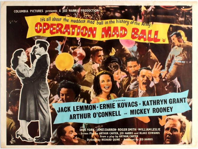 Movie Poster Operation Mad Ball Military Comedy Richard