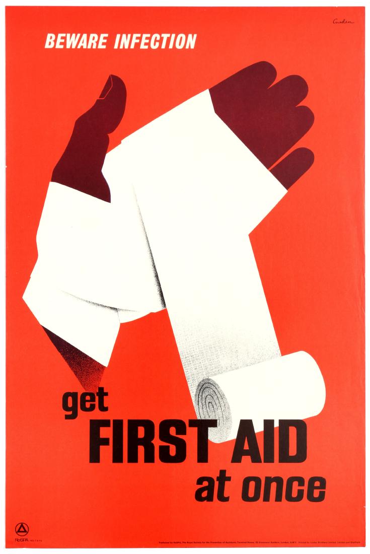 Propaganda Poster ROSPA Cusden Midcentury Infection