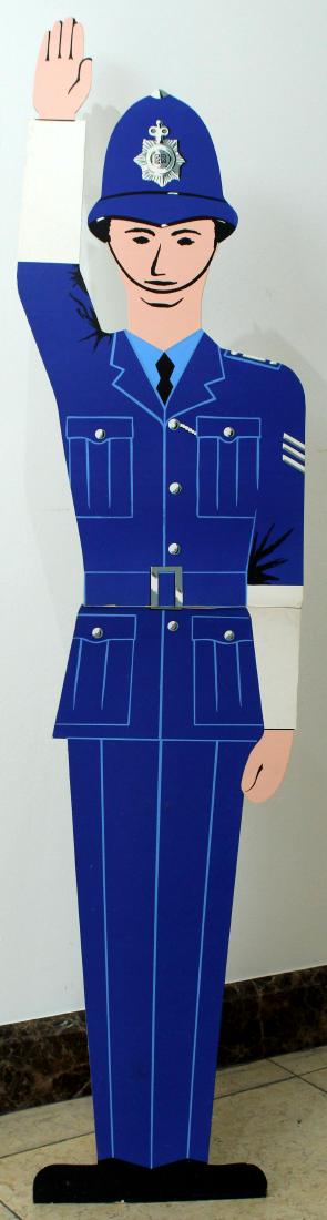 Travel Office Standee Policeman BOAC Midcentury Modern