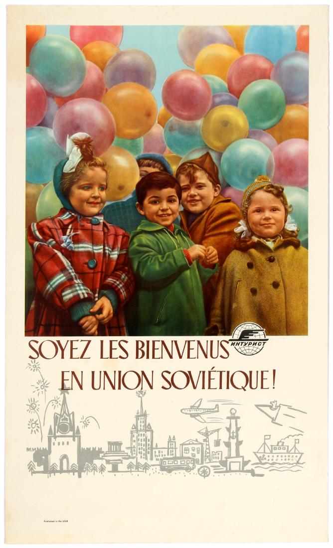 Travel Poster Intourist Welcome to the Soviet Union