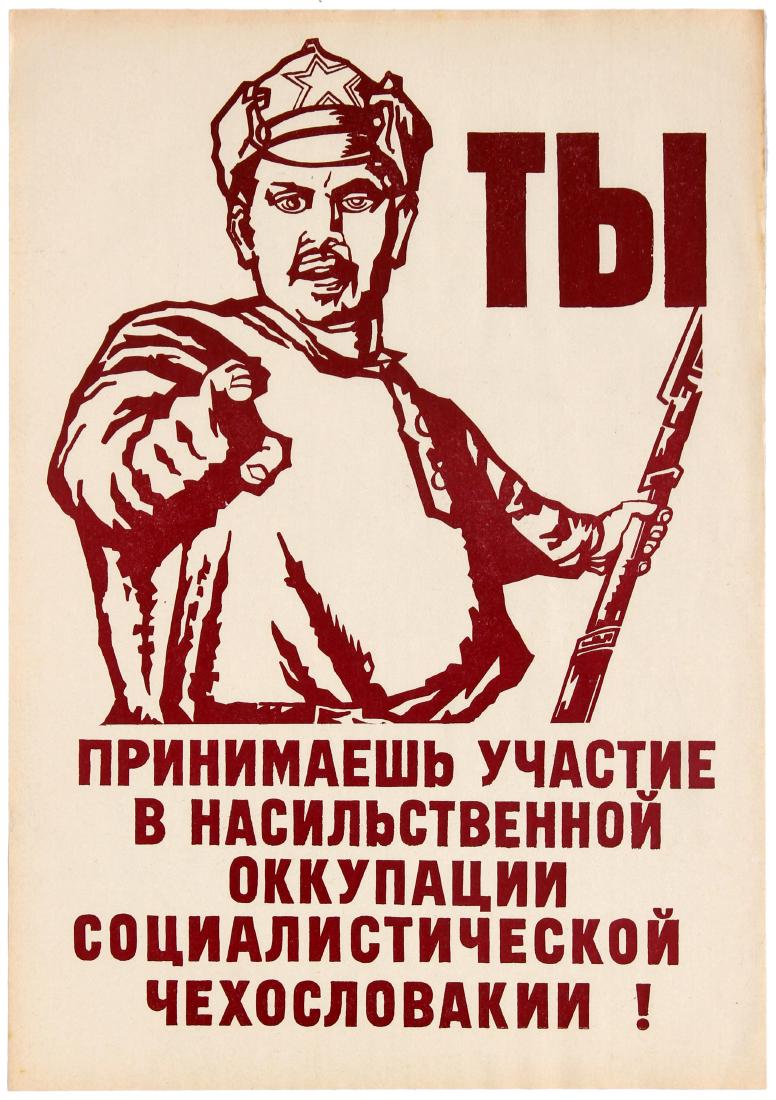 Propaganda Poster Czech Occupation Prague Spring - May 11, 2019 ...