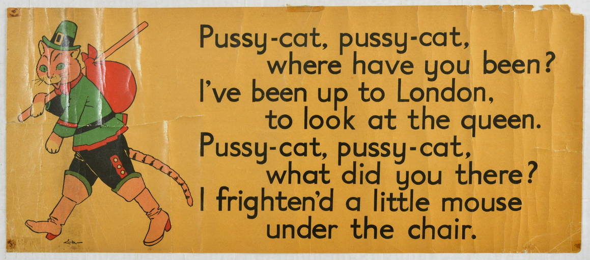 Advertising Poster Set Nursery Rhymes Children