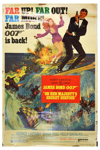 Film Poster James Bond On Her Majestyâ€™s Secret Service OHMSS (#0425 ...