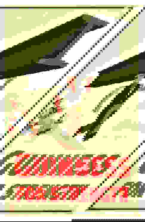 Advertising Poster Guinness For Strength Gilroy Girder Auction