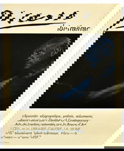 Advertising Poster Picasso Himself Art Exhibition