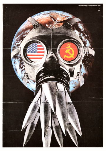 Propaganda Poster Usa Ussr Nuclear Arms Race Cold War Photomontage