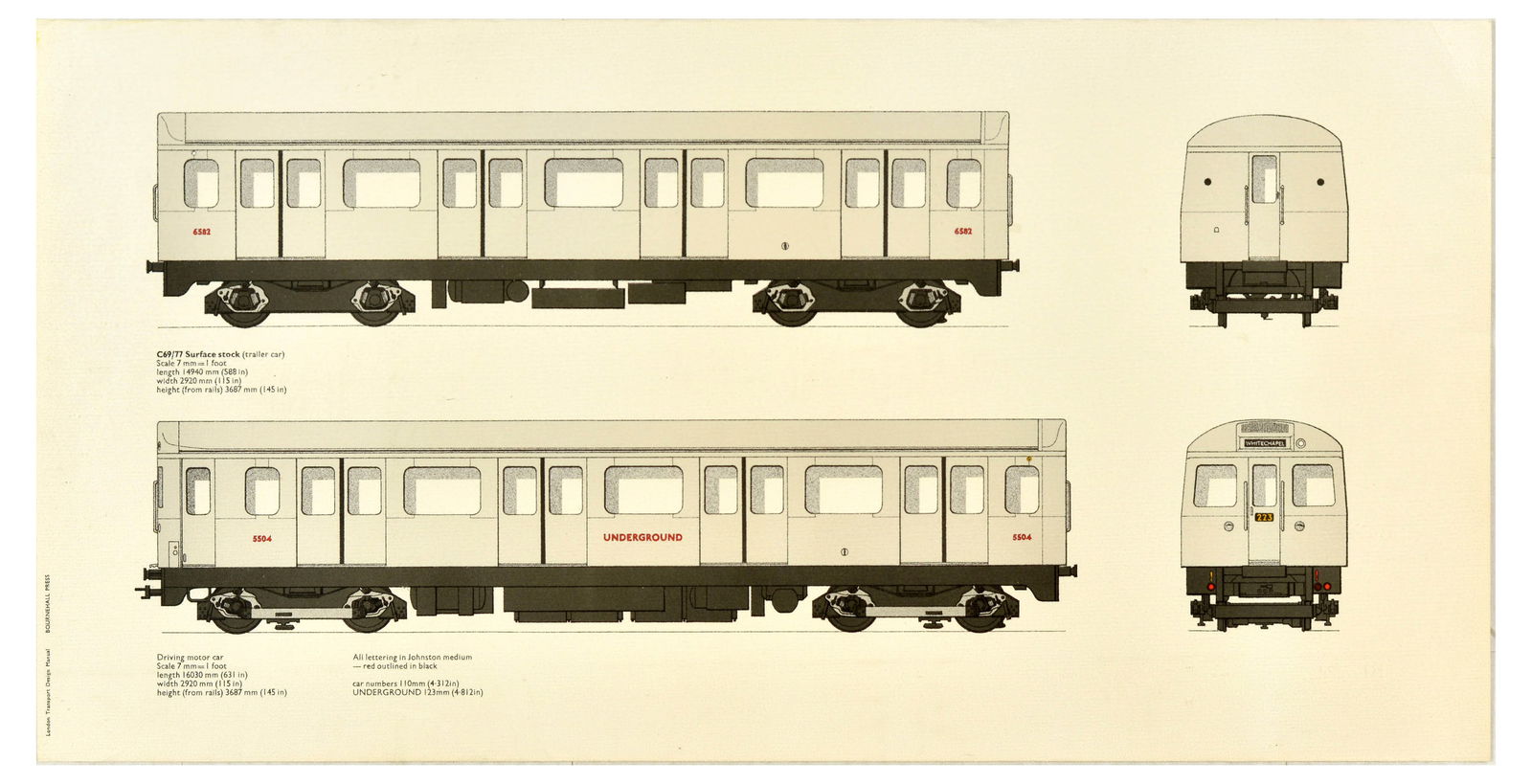 Travel Poster London Transport Design Manual Underground Tube Train C69 ...