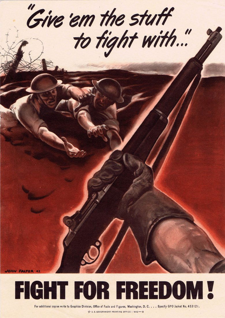 Original WWII propaganda poster Freedom USA - Nov 15, 2014 | AntikBar ...