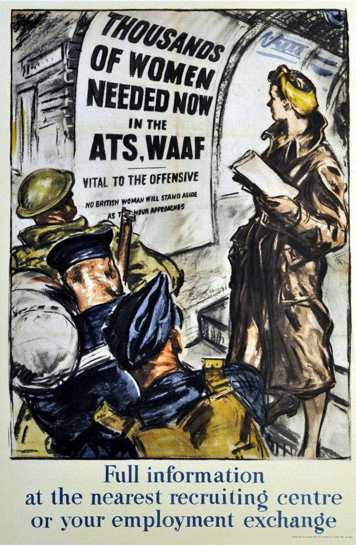 Original poster Women Needed WWII ATS WAAF