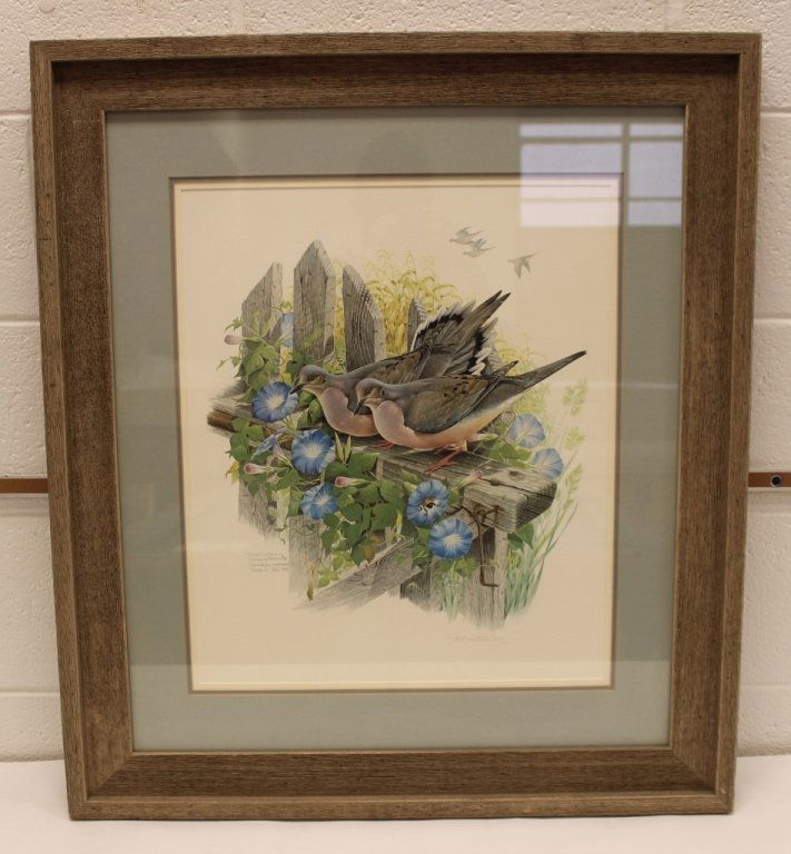 Don Whitlatch ' Mourning Doves ' Signed Print