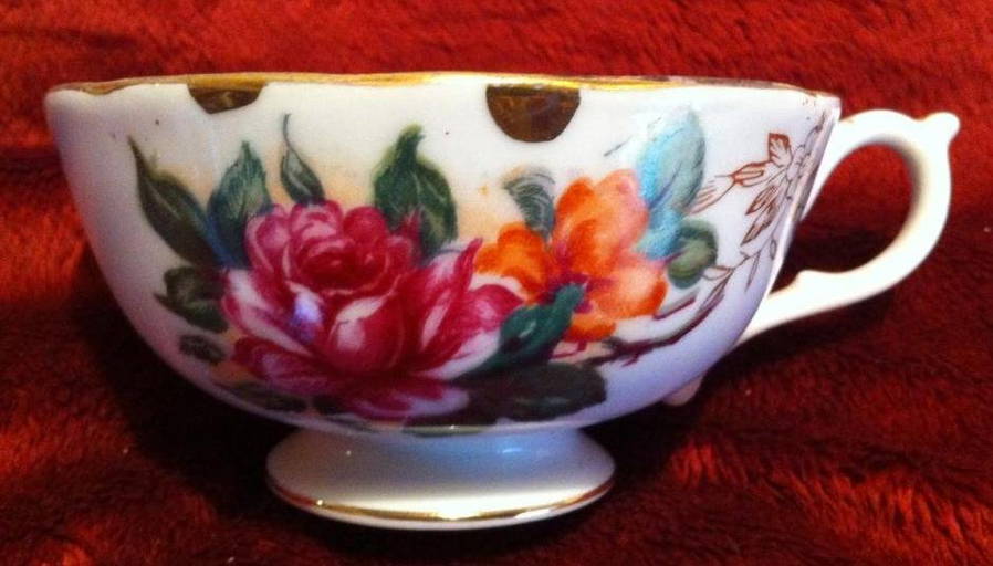 Lefton China Hand Painted Rose, Marked