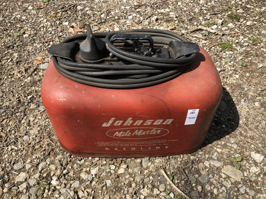 Johnson Outboard Motor Gas Tank Vintage Johnson Mile Master Gasoline Tank