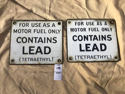 Vintage Arco Gas Pump Signs