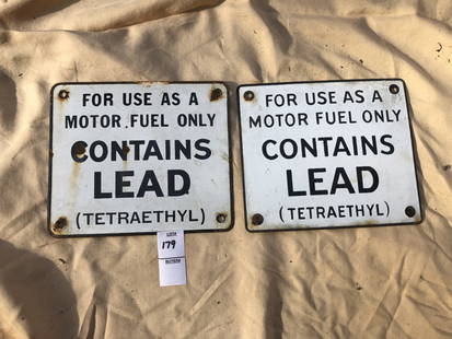 Vintage Arco Gas Pump Signs