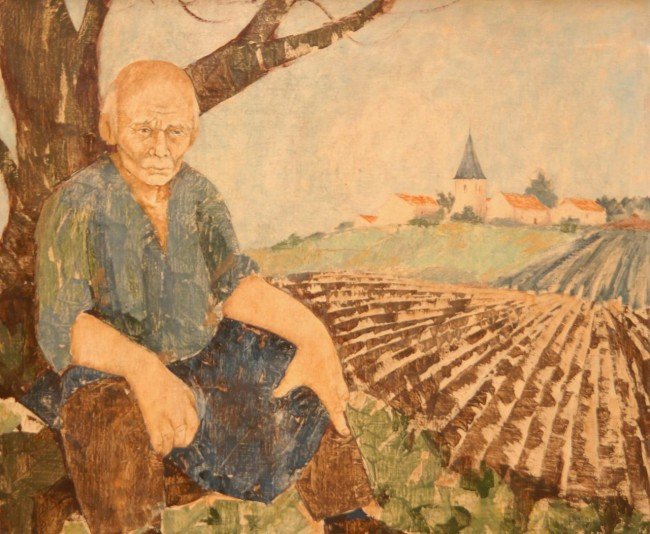JACQUES BOERI OIL ON CANVAS OF ELDERLY FARMER - Nov 01, 2014 ...
