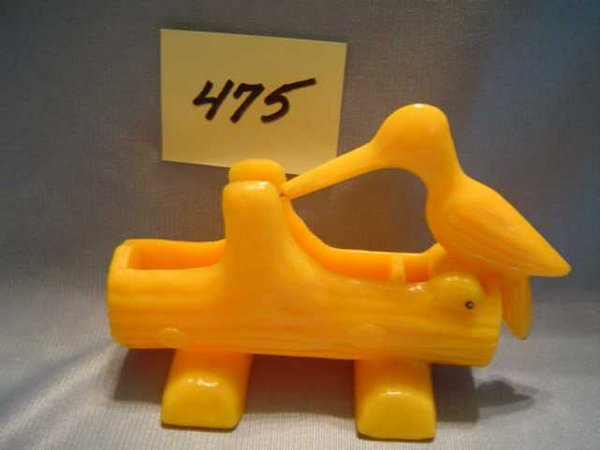 475: Antique Toothpick Grabber w/Woodpecker