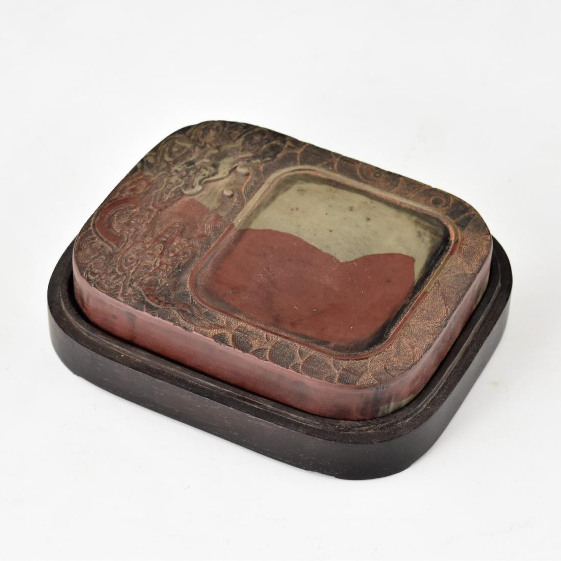 Chinese Duan Inkstone And Cover