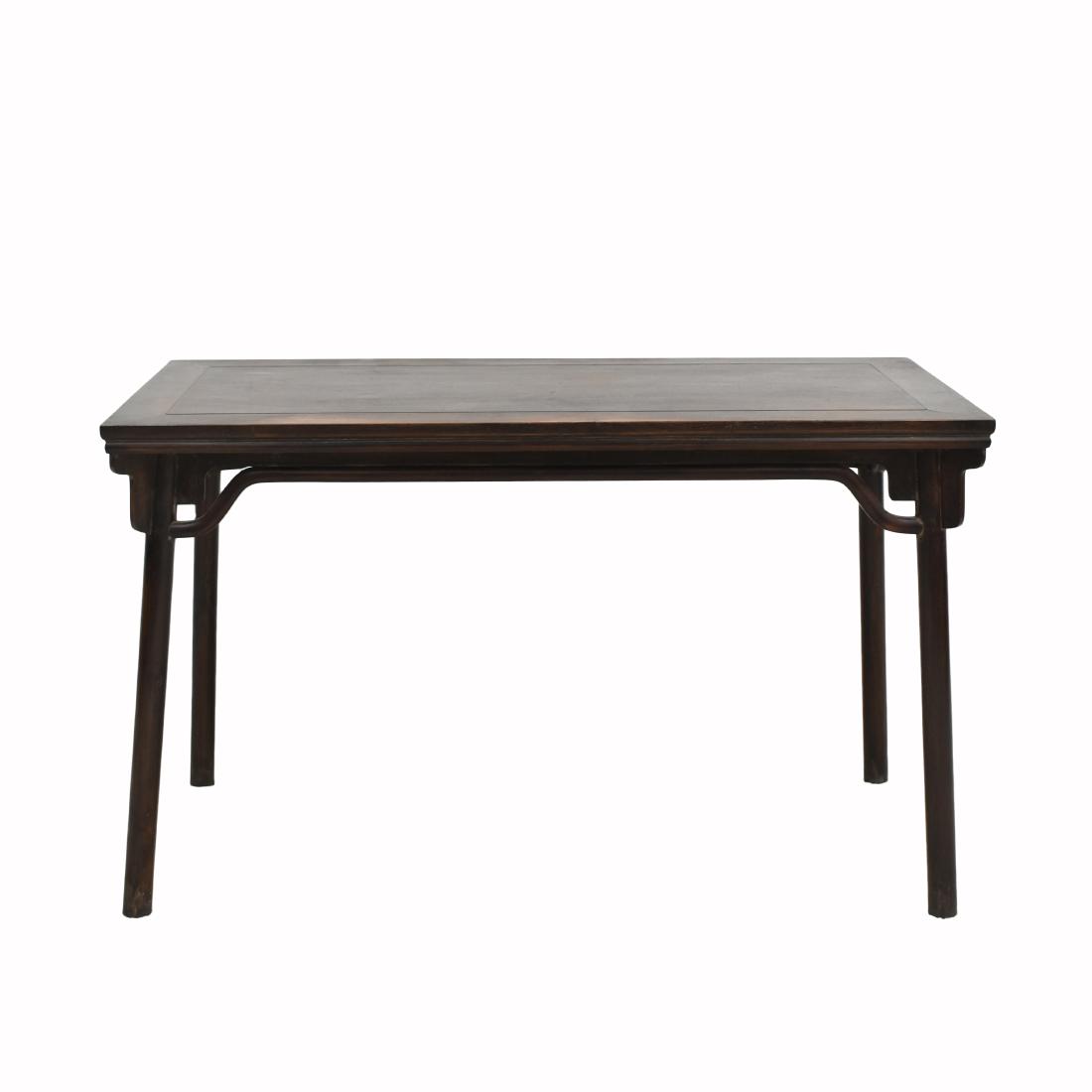 18TH C CHINESE ZITAN WAISTED PAINTING TABLE