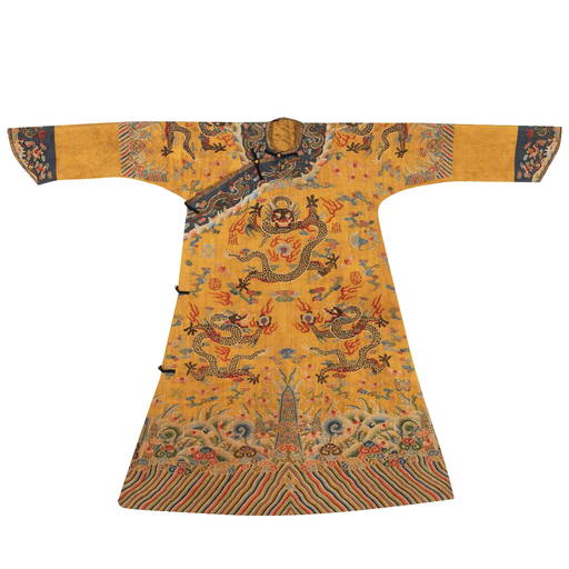 Qing Imperial Dragon Silk Robe