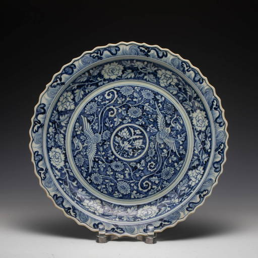 YUAN BLUE & WHITE PHOENIX PLATE (#0337) on Dec 30, 2022 | EDEN Fine ...