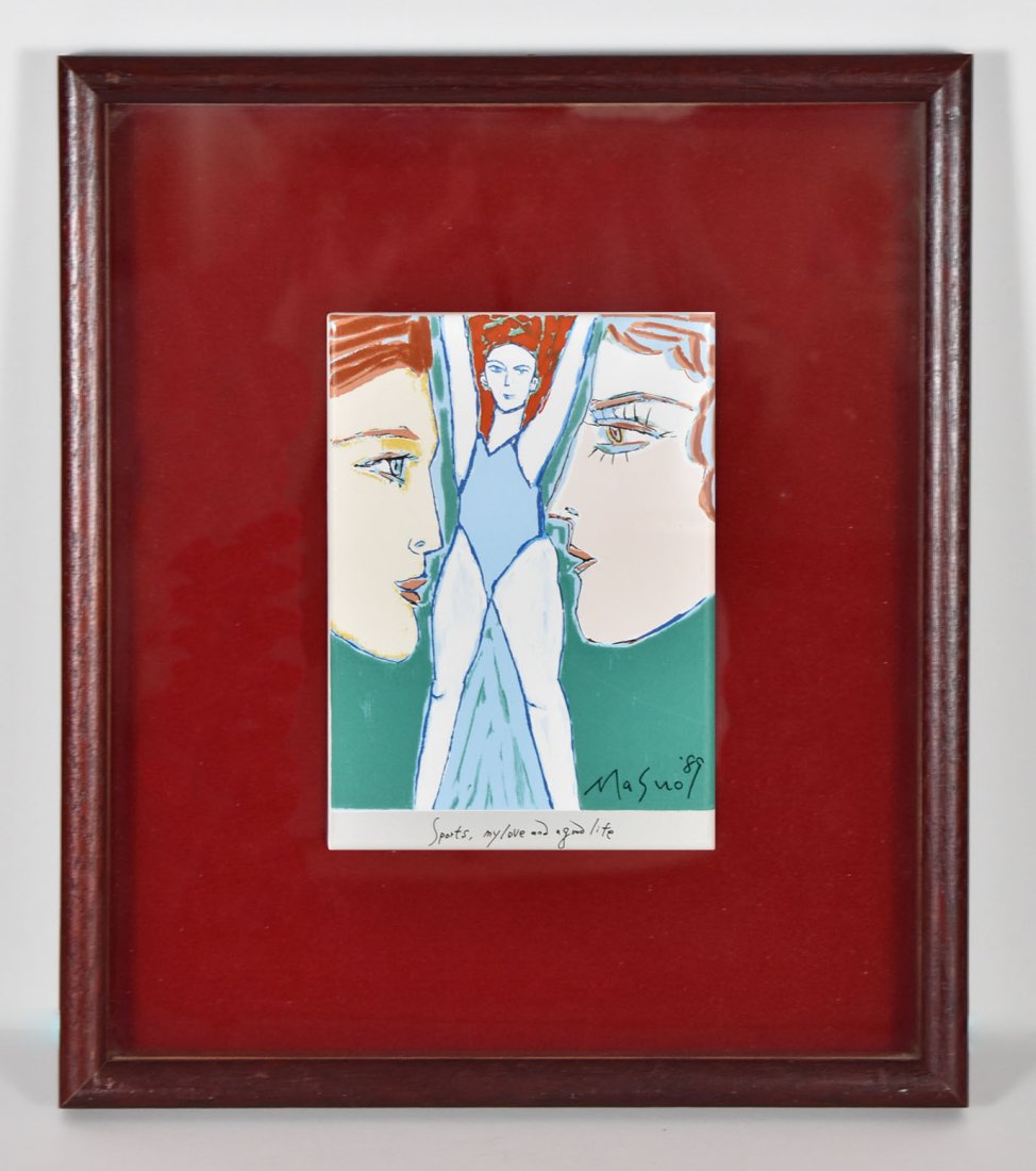 Masuo Ikeda Olympic Ceramic Painting