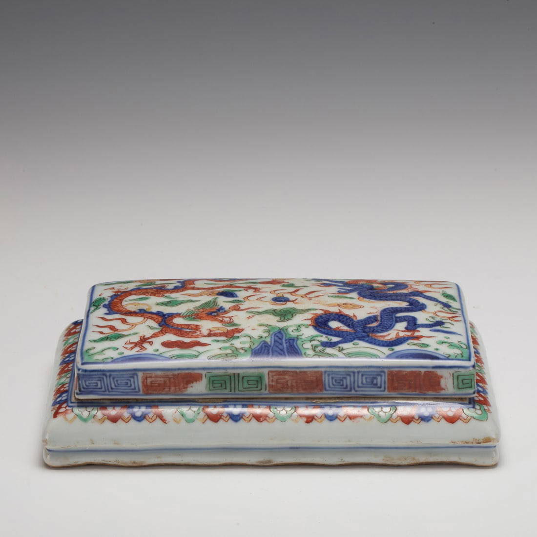 Ming Wanli Famille Rose Inkstone Auction