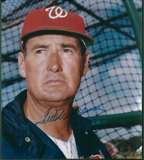 Ted Williams 8 X 9 Photo In Washington Senators Uniform