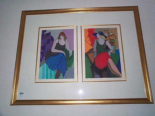 2 Individually Signed And Numbered Lithographs In