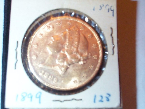 Us 1899 Liberty 20 Dollar Gold Coin, Ef