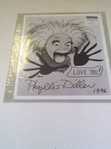 Signed Autograph Phyllis Dylan 1996. Measuring 8 B
