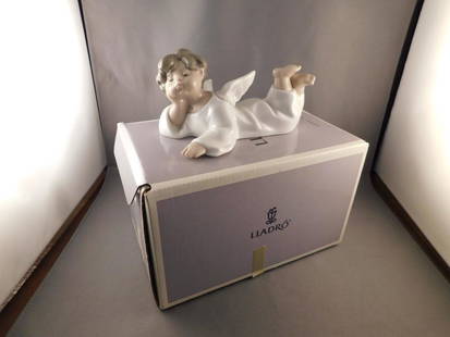 Lladro "angel Laying Down"