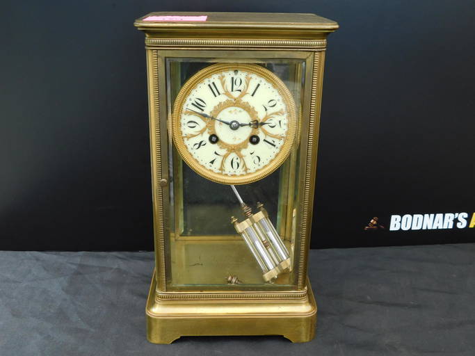 Crystal Regulator Mantle Clock