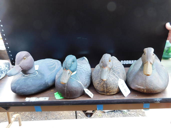 Lot Of 4 Paper Mache Duck Decoys